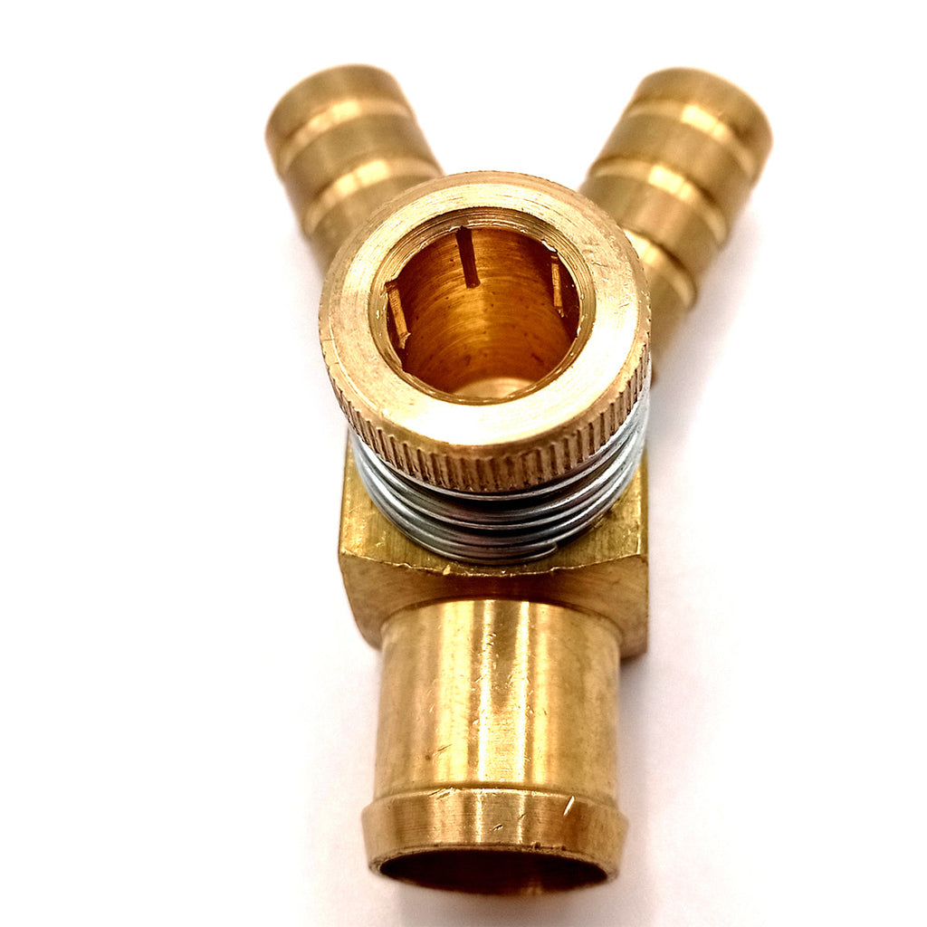 16 x 12 mm Manual Gas Valve Flow control on hose BRASS for lpg convers ...