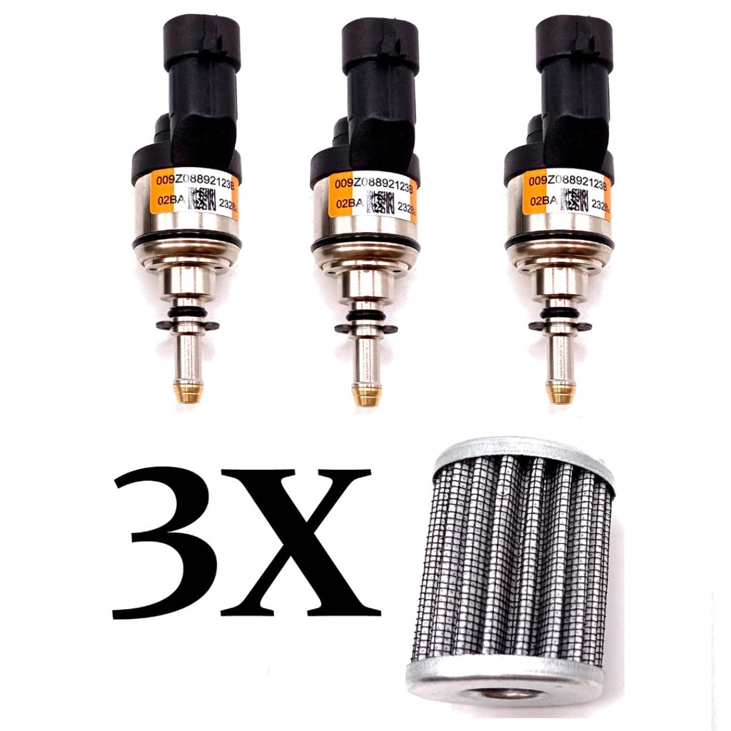 3 X BRC MTM Type Orange LPG Injectors NEW model + VAPOUR FILTER – DN ...