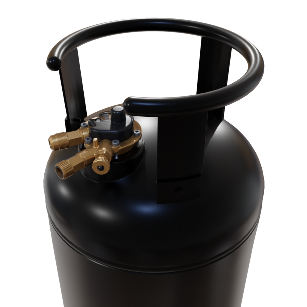 CAMPCO REFILLABLE GAS LPG BOTTLE 36 LTR (16KG) integrated multivalve w ...