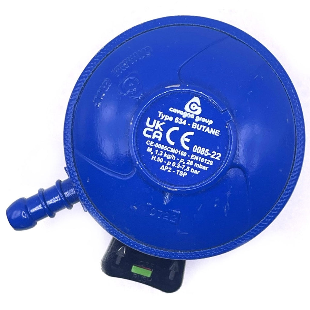 21mm Clip on Butane Regulator, for use with Calor 7kg and 15kg bottles ...