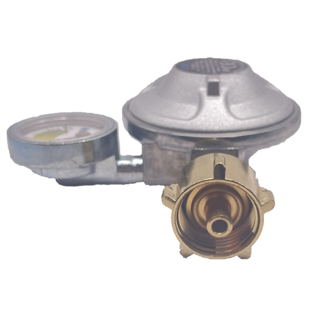 LPG Propane Gas pressure regulator 50 mbar 1.5kg/h with pressure gauge ...