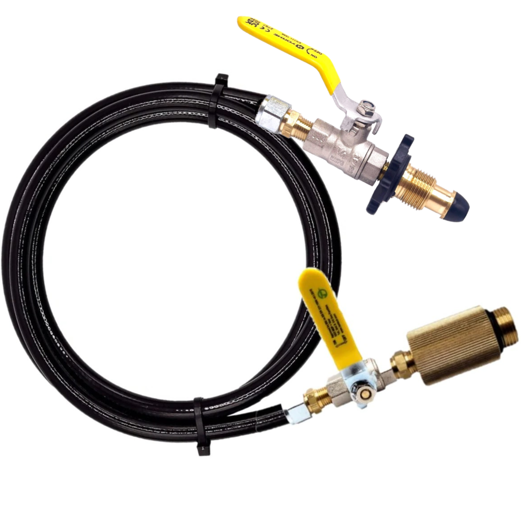 Lpg Gas transfer refill from Bottle 5/8" To UK Bayonet Filling Point C ...