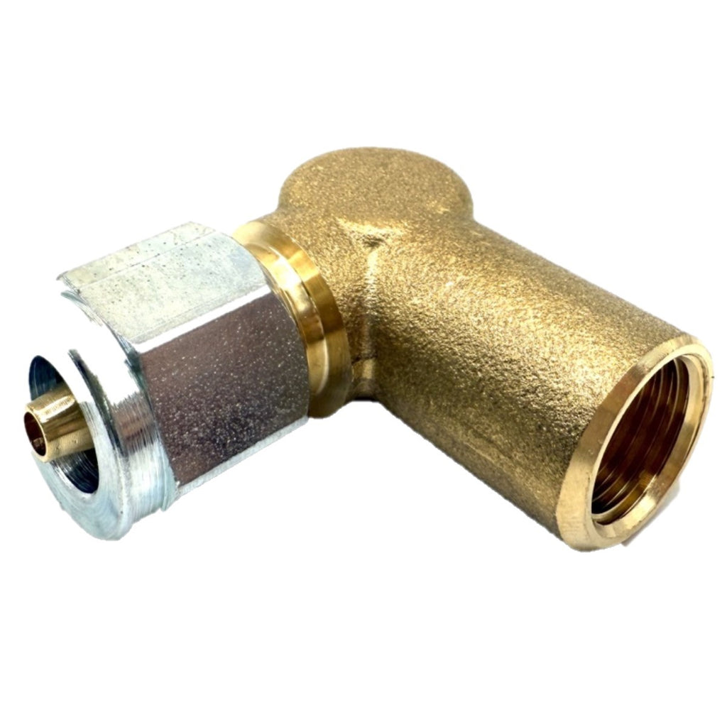 6mm Faro type lpg gas Pipe Hose Angled Elbow Fitting Connector with G ...