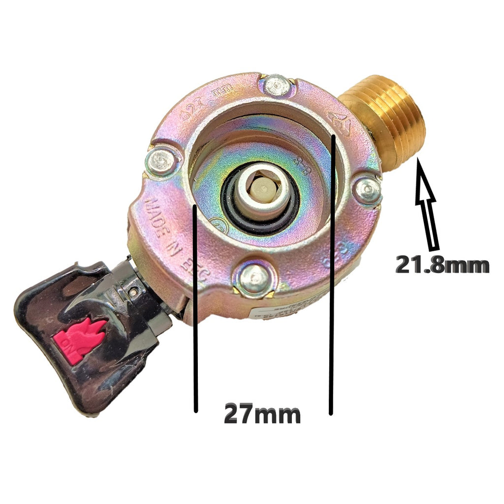 27mm Clip On Type Gas Bottle Adapter Without Non-Return Valve – DN ...